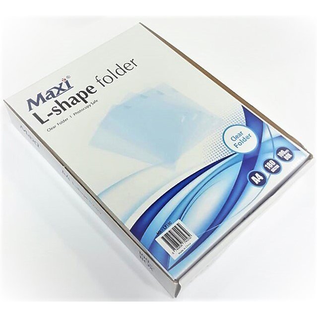 L-Shape Folder – A4 – 180 Mic 100 PCS/PKT – loyal trading